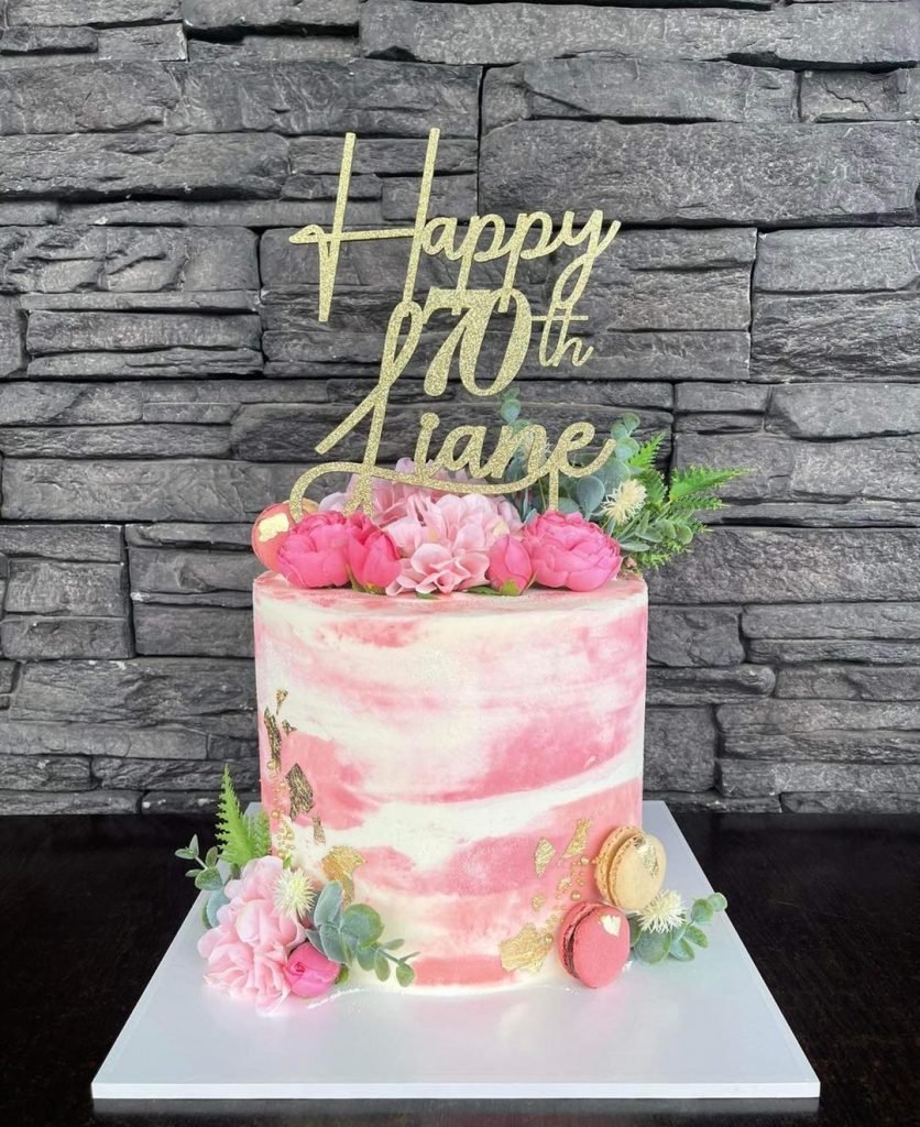 Marbled & Flowers - Kidd's Cakes & Bakery