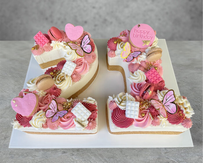 Double Digit Vintage Pink - Kidd's Cakes & Bakery