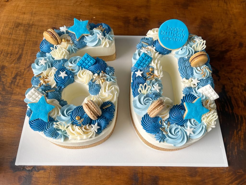 Double Digit Vintage Blue - Kidd's Cakes & Bakery